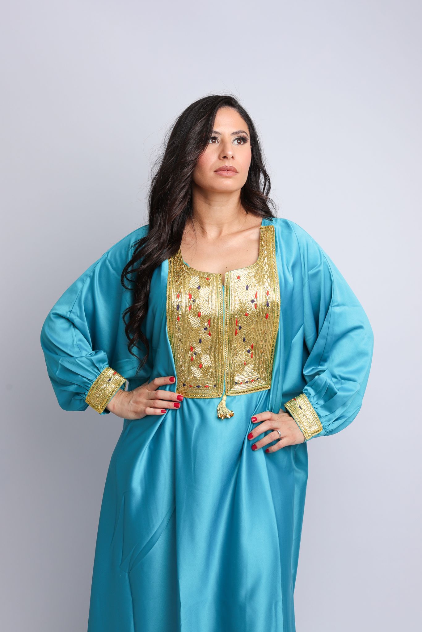 Jebba Siwar Bleu Ciel – Tunisian Dress